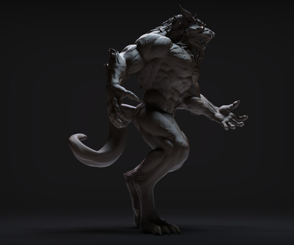 ArtStation - Warewolf 3D Printable | Resources