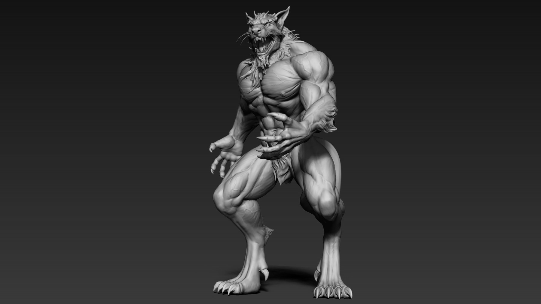 ArtStation - Warewolf 3D Printable | Resources