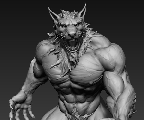 ArtStation - Warewolf 3D Printable | Resources