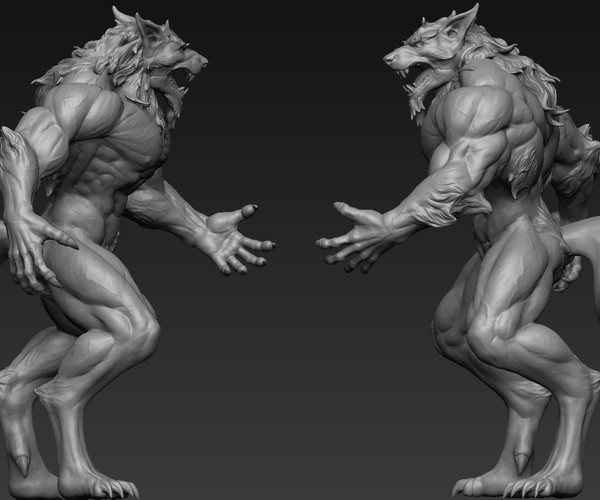 ArtStation - Warewolf 3D Printable | Resources