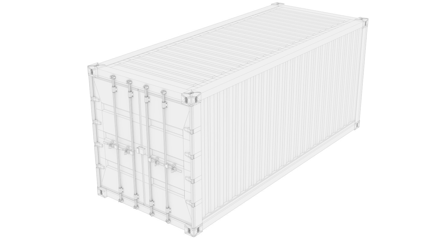 ArtStation - Cargo Container 2B | Game Assets