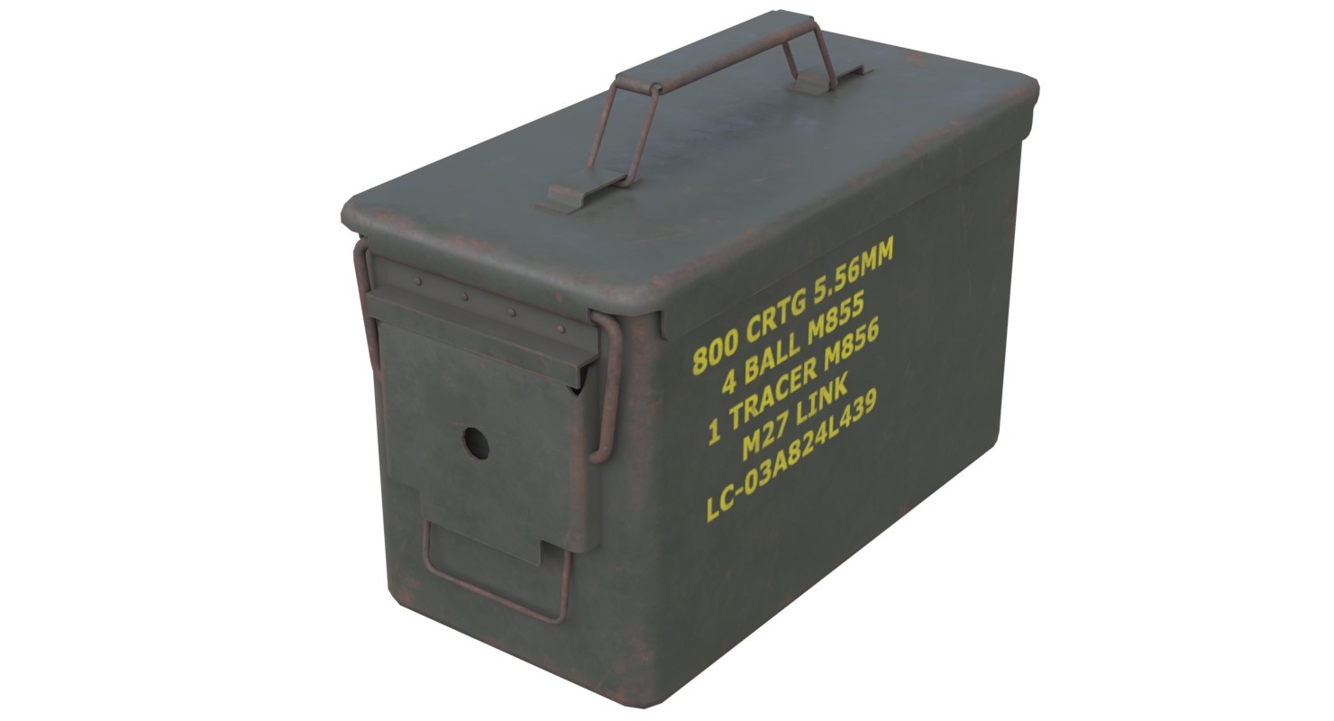 ArtStation - Ammunition Box 1 Rusty | Game Assets