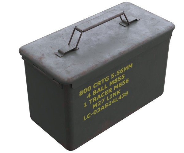 ArtStation - Ammunition Box 1 Rusty | Game Assets