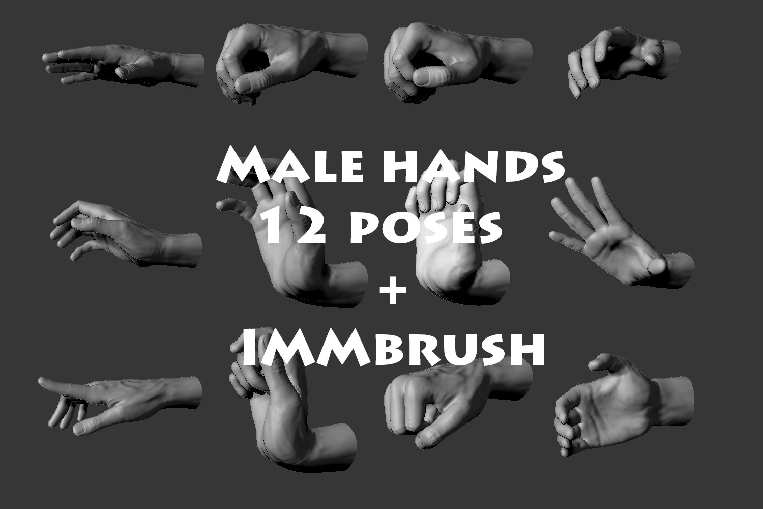 ArtStation - 12 Male Hands IMM | Resources