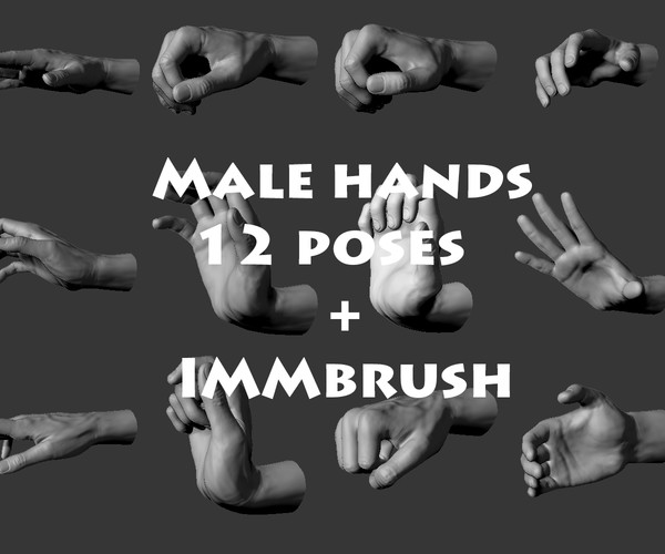 ArtStation - 12 Male Hands IMM | Resources