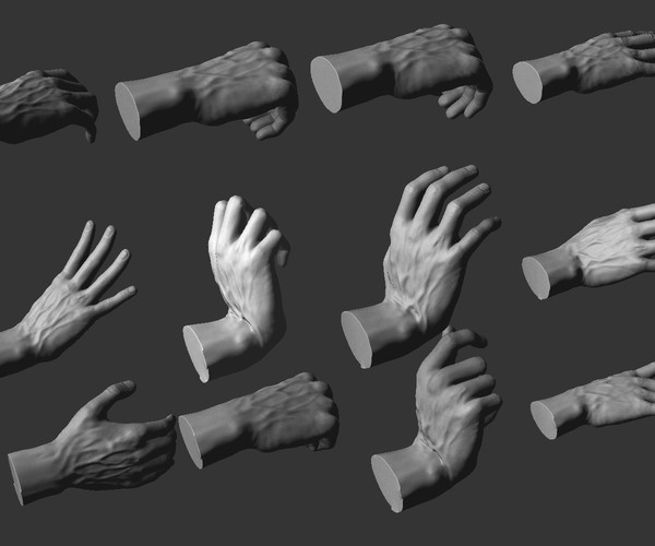 ArtStation - 12 Male Hands IMM | Resources