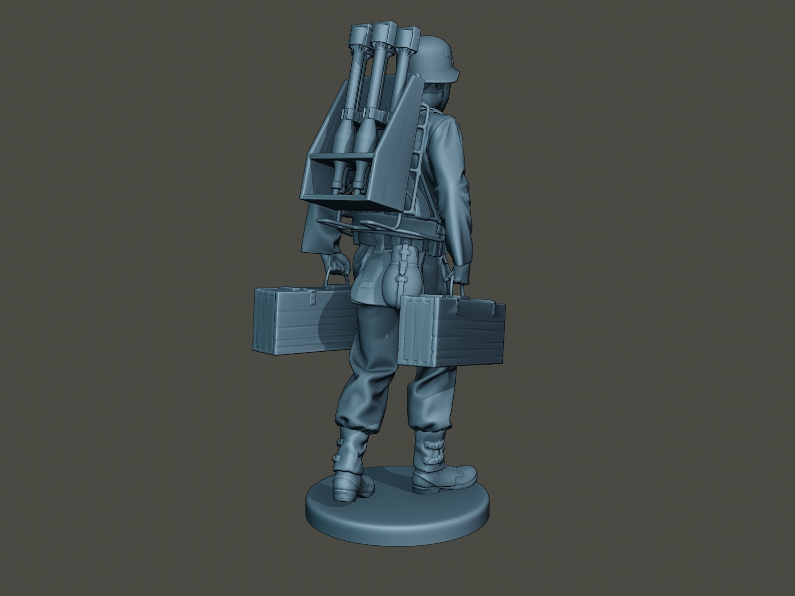 ArtStation - German soldier ww2 carrying rockets G4 | Resources
