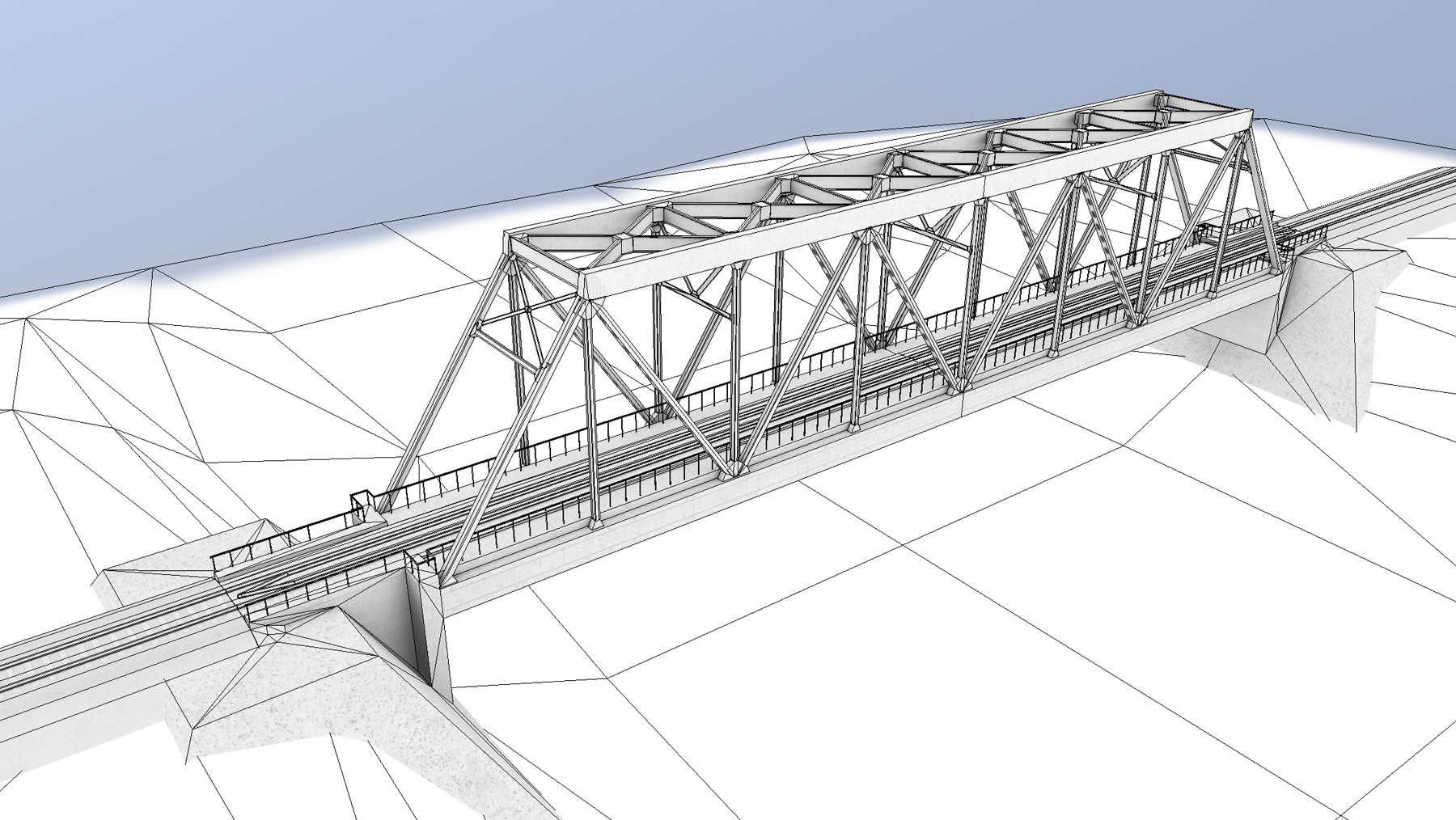 ArtStation - RW Bridge Vologda-II mono ferma | Resources