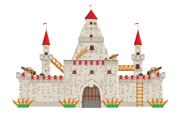 ArtStation - Antique Castle 2d Constructions Builder Set | Artworks