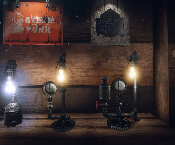 ArtStation - SteamPunk Lights Collection For Unity | Resources