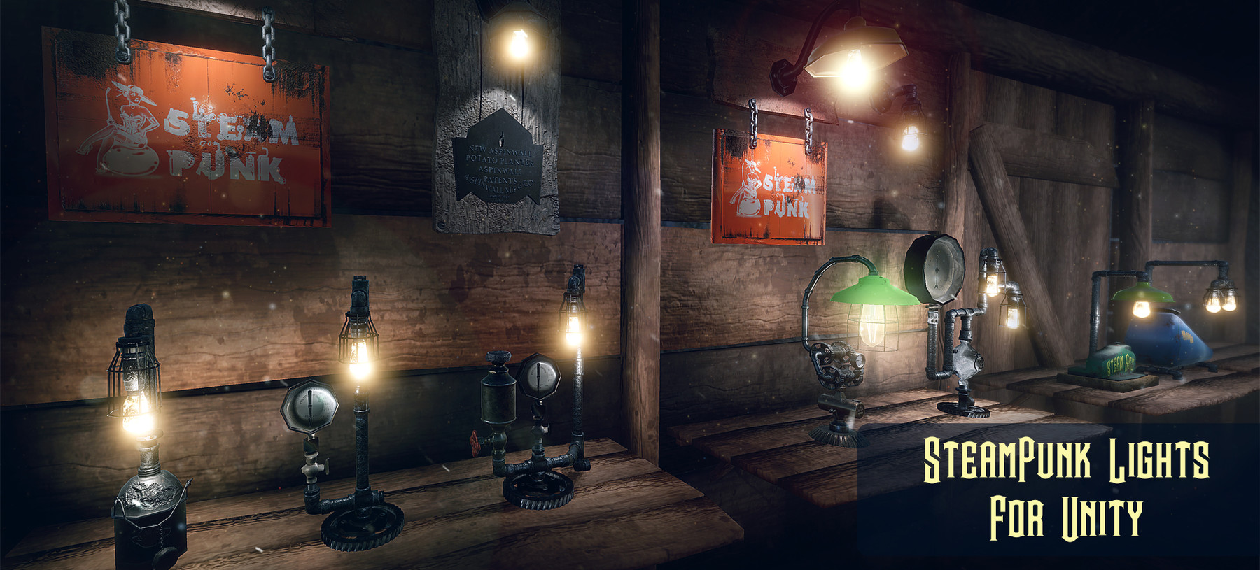 ArtStation - SteamPunk Lights Collection For Unity | Resources