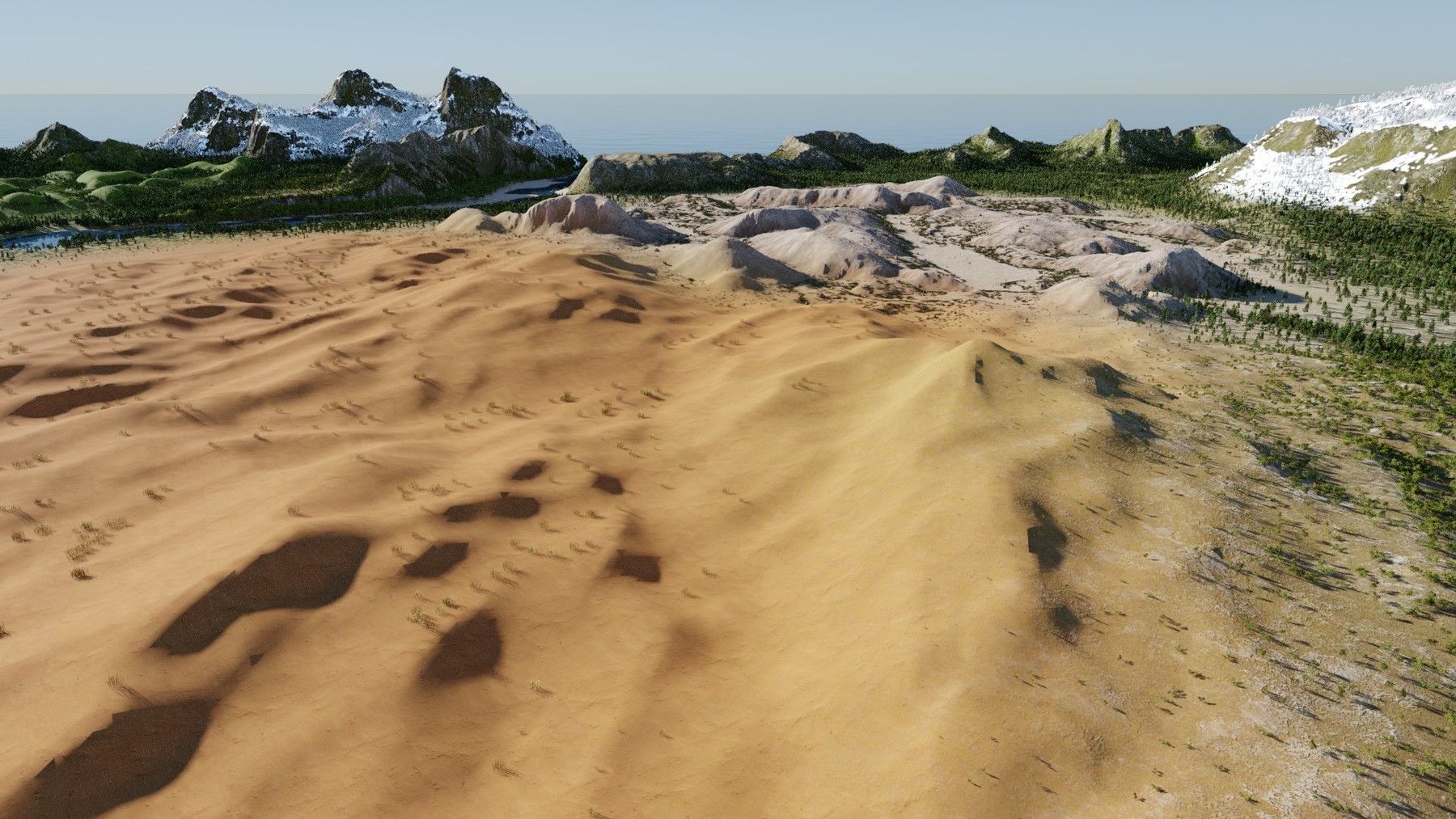 ArtStation - Map001 biomes in Blender | Game Assets