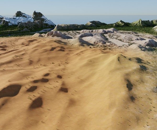 ArtStation - Map001 biomes in Blender | Game Assets
