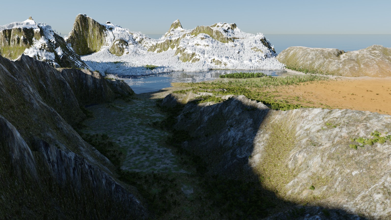 ArtStation - Map001 biomes in Blender | Game Assets