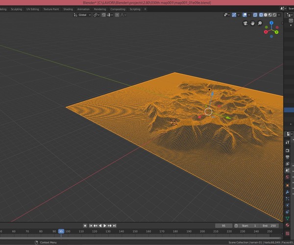 ArtStation - Map001 biomes in Blender | Game Assets