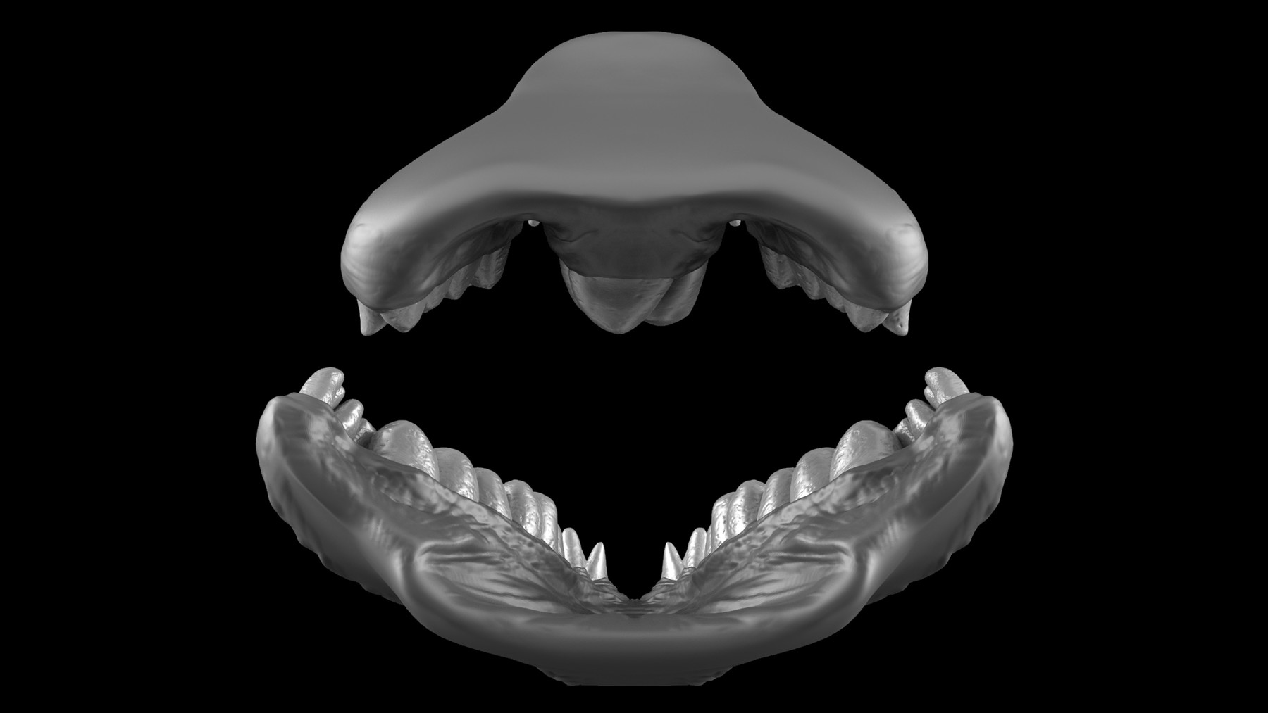ArtStation - CREATURE KITS: Wolf Fish Teeth & Gums - High Poly OBJ File ...