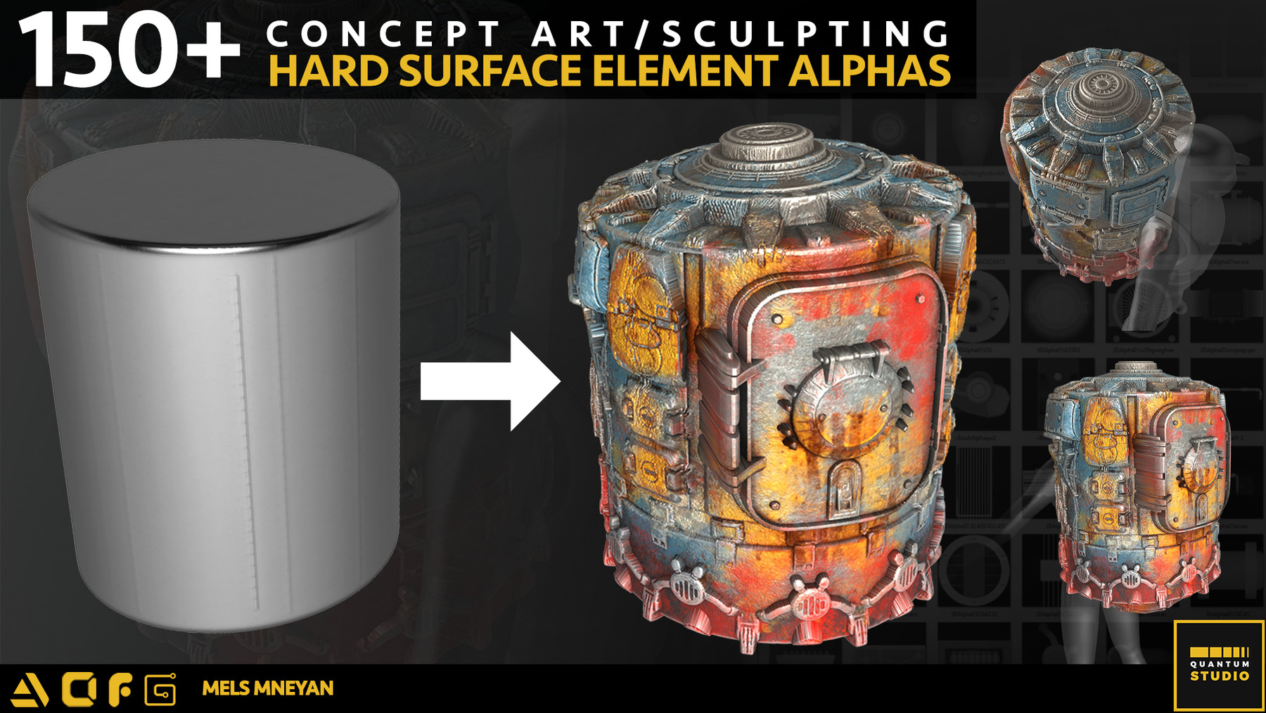 Reference images for artists - 150+ Hard Surface / Prop Alphas