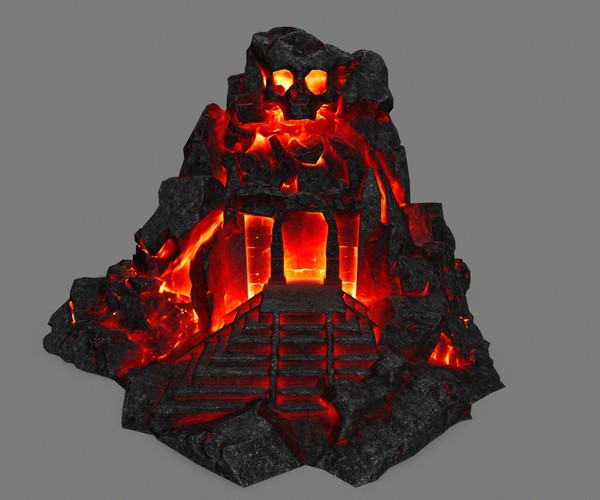 ArtStation - lava skull gate | Resources