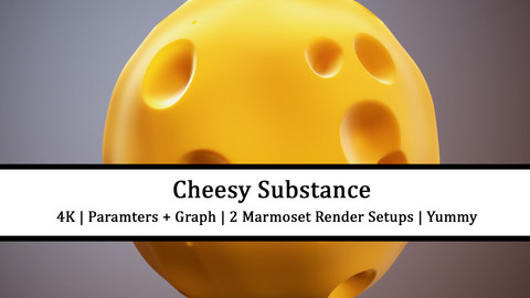 ArtStation - Cheese Substance + Render Setups | Game Assets