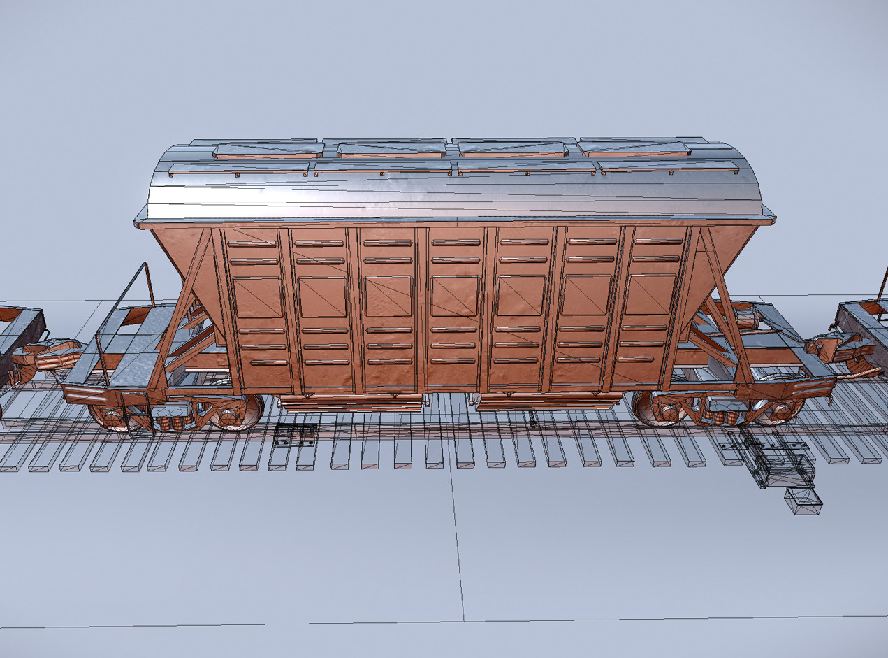 ArtStation - Railway Hopper Car vr1 | Resources