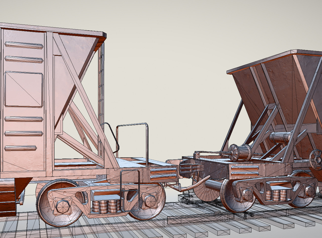 ArtStation - Railway Hopper Car vr2 | Resources