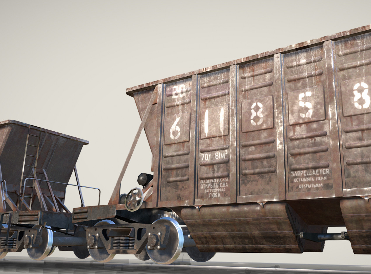 ArtStation - Railway Hopper Car vr2 | Resources