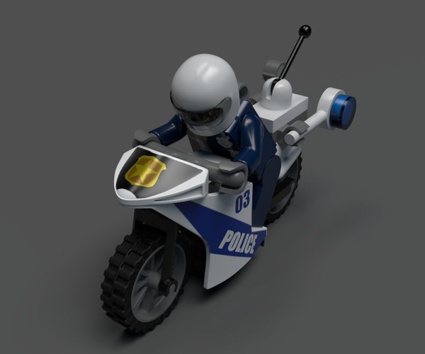 ArtStation - Lego Police motorcycle | Resources