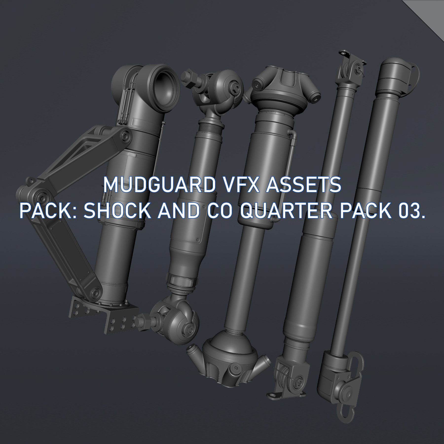 Mudguard Models - PACK: SHOCK AND CO QUARTER PACK 03