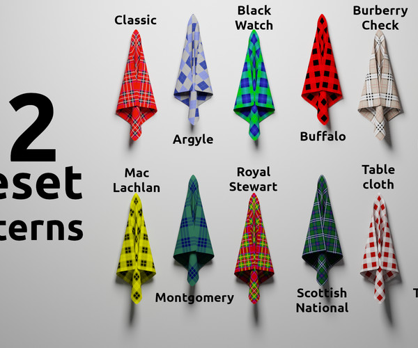 ArtStation - Tartan Generator for Blender | Resources
