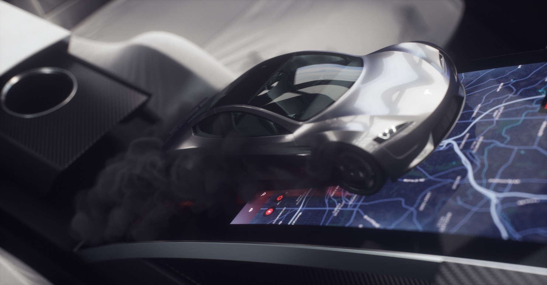 Velislav Slavov - Tesla Roadster Interior 3D Model & Physics Rig