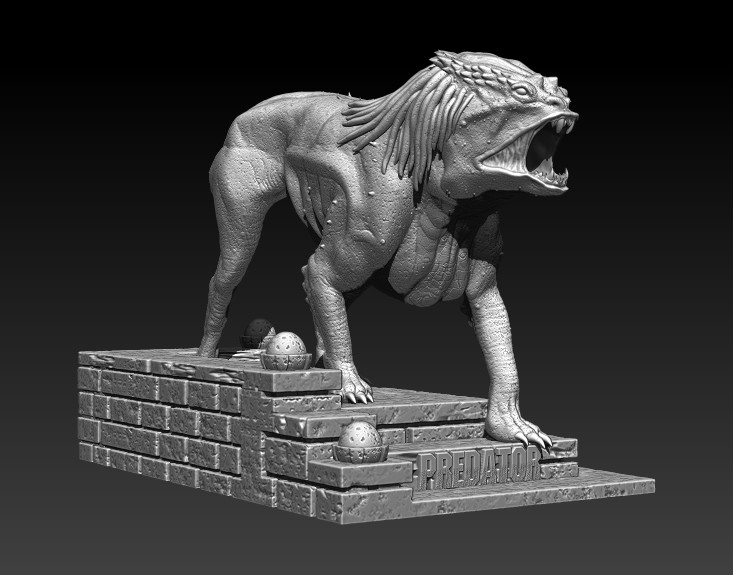 ArtStation - Predator Dog Model Printing Miniature Assembly File STL ...