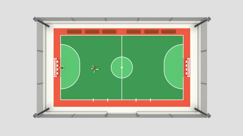 ArtStation - Cartoon Street Football Court | Resources