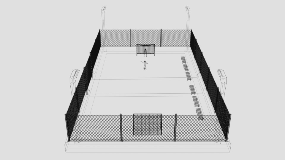 ArtStation - Cartoon Street Football Court | Resources