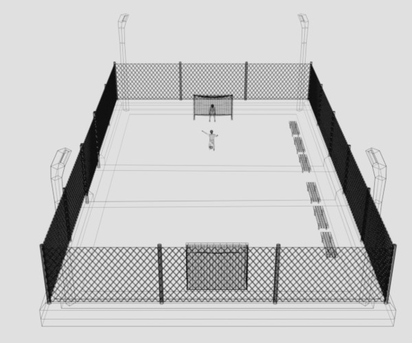 ArtStation - Cartoon Street Football Court | Resources