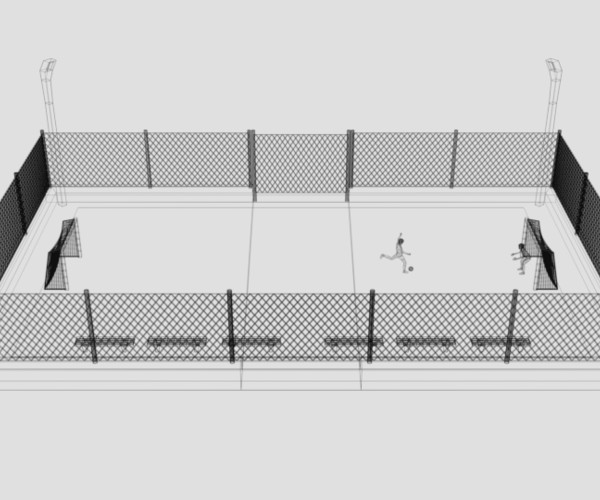 ArtStation - Cartoon Street Football Court | Resources