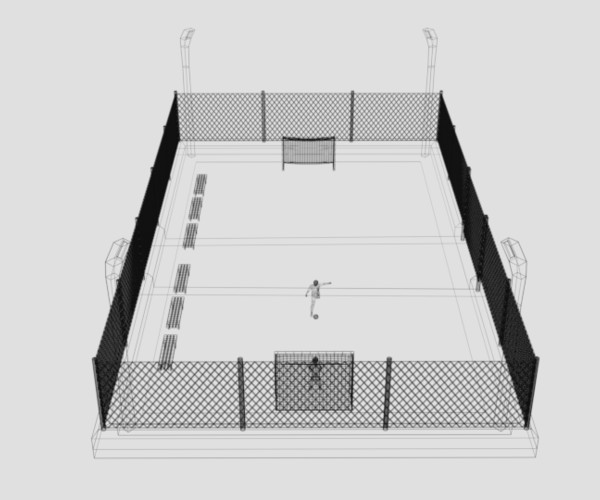 ArtStation - Cartoon Street Football Court | Resources