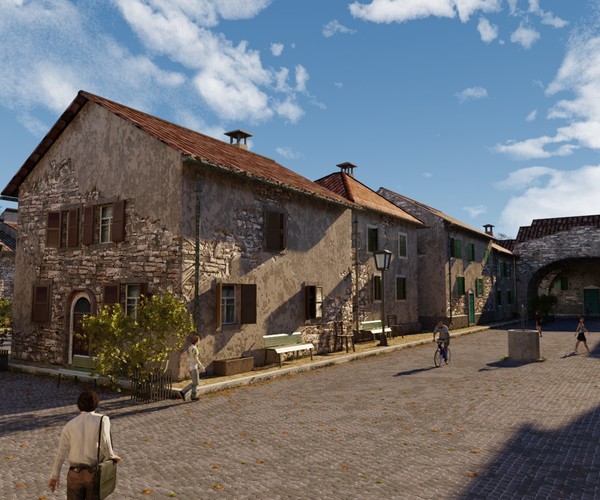 ArtStation - Small town in Blender | Game Assets