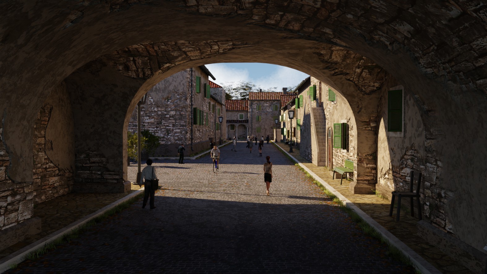 ArtStation - Small town in Blender | Game Assets