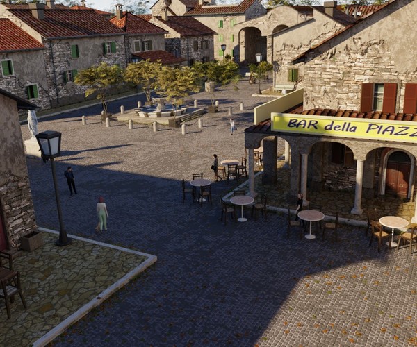 ArtStation - Small town in Blender | Game Assets