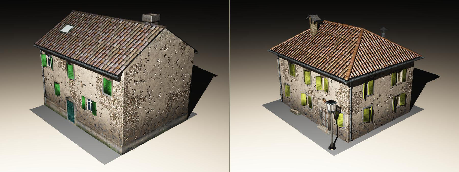 ArtStation - Small town in Blender | Game Assets