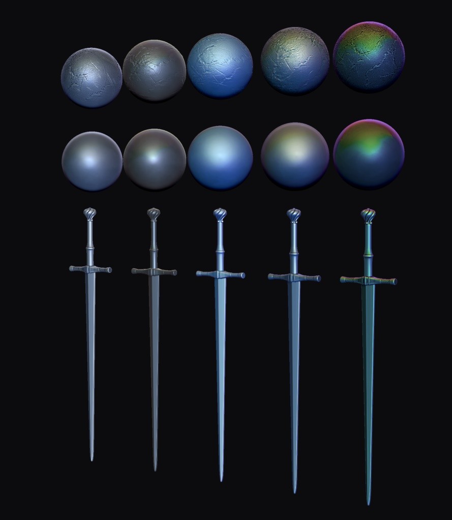 ArtStation - Metal Matcap Pack - Zbrush Matcaps | Resources