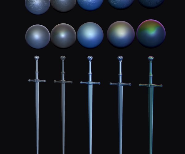 ArtStation - Metal Matcap Pack - Zbrush Matcaps | Resources