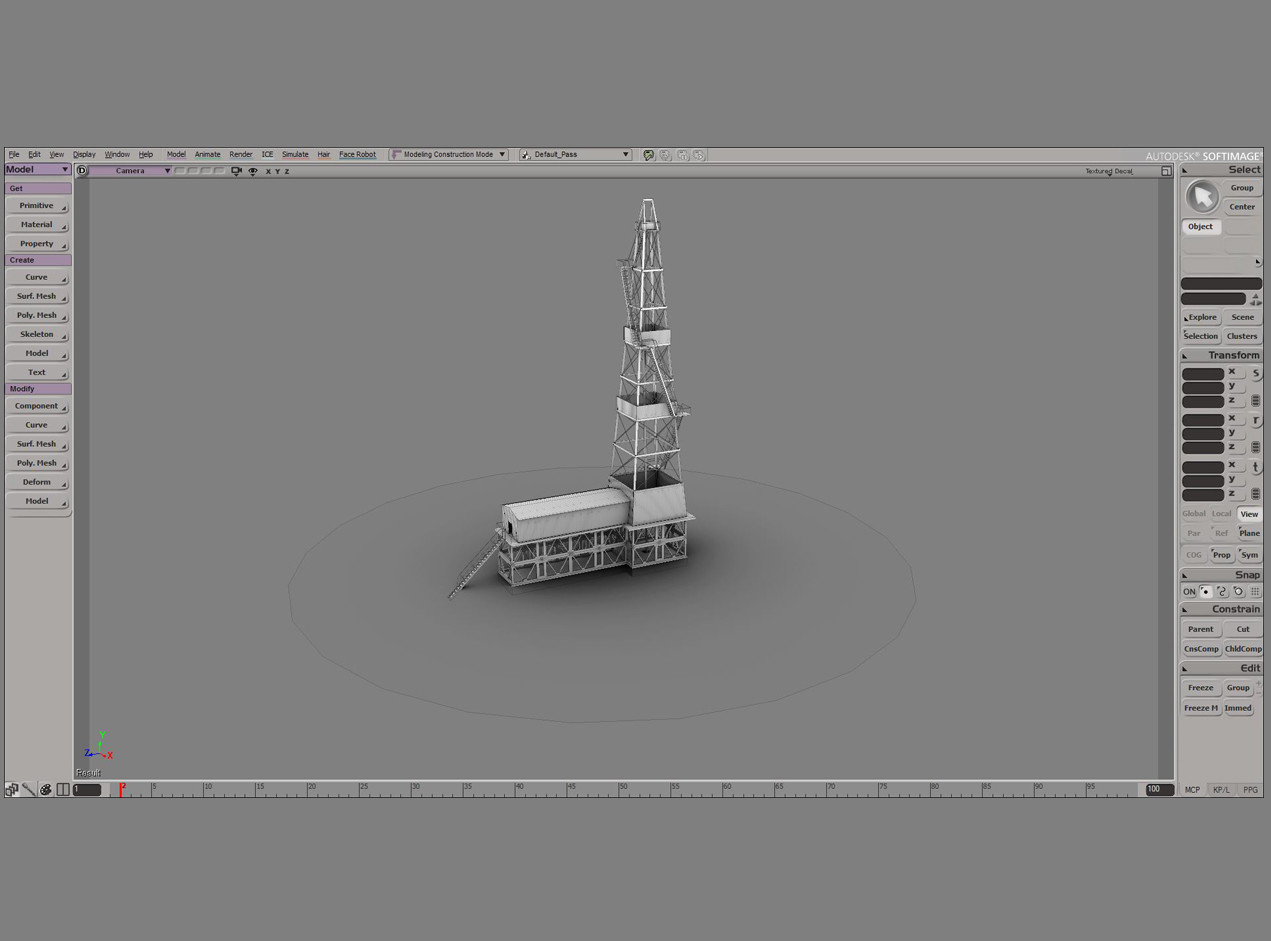 ArtStation - Oil Derrick | Resources