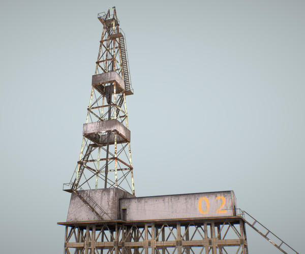 ArtStation - Oil Derrick | Resources