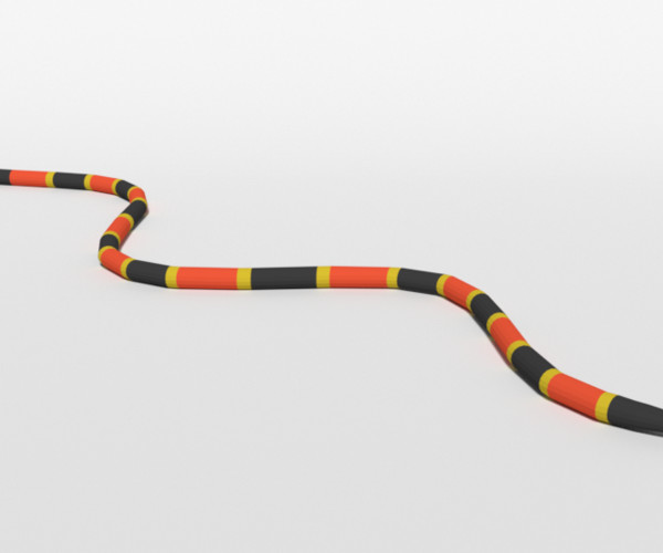 ArtStation - Low Poly Cartoon Coral Snake | Resources