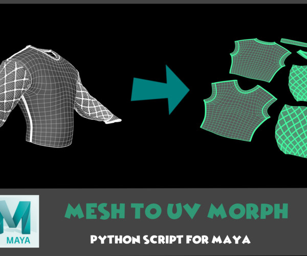 ArtStation - [Maya] Mesh To UV Morph | Resources