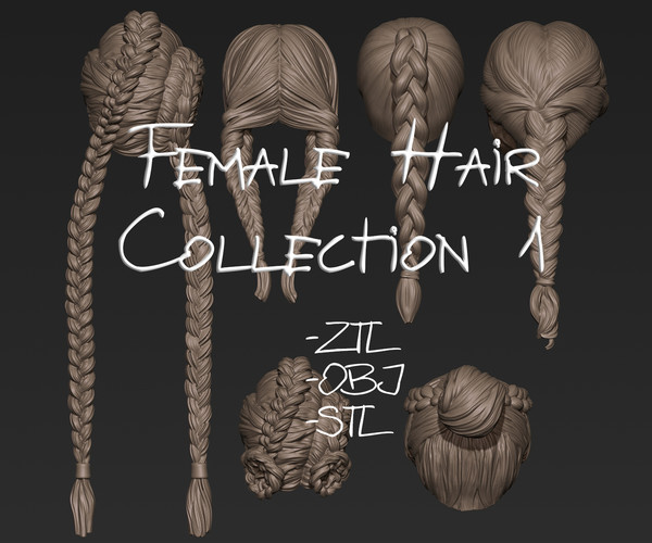 ArtStation - Female Hair Collection 1 | Resources