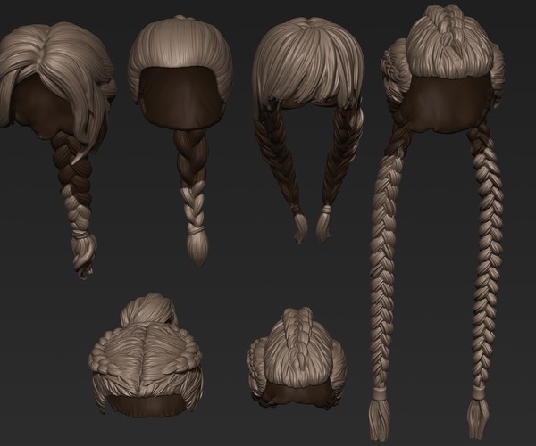 ArtStation - Female Hair Collection 1 | Resources