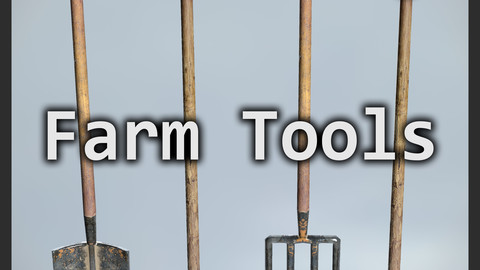 ArtStation - Game Ready Model LP Farm Tools Set 01 | Resources