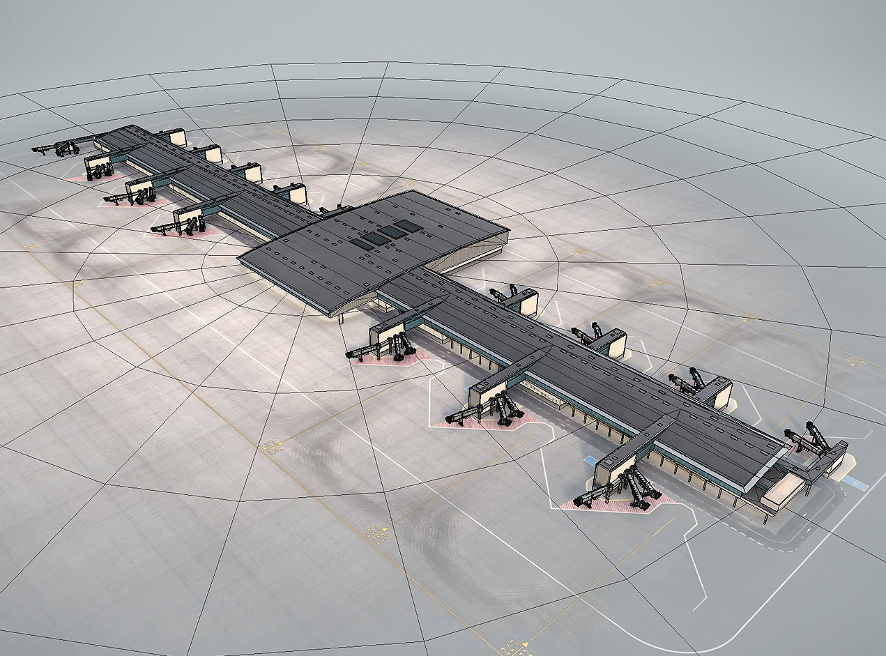 ArtStation - Airport Terminal Satellite4 LFPG | Resources